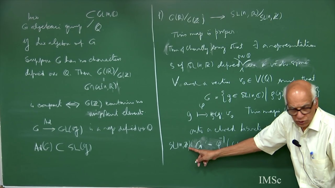 Lecture 03: M S Raghunathan, Discrete subgroups of Lie groups - YouTube