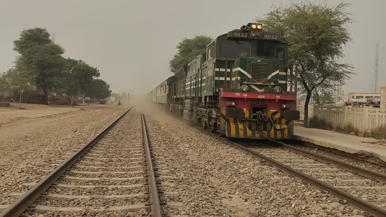 The Shalimar Express train is moving towards its destination, blowing ...