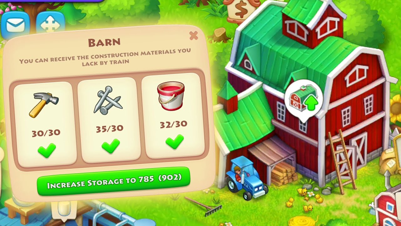 TOWNSHIP, BARN UPGRADE 👩‍🌾🛠️🌽 (lvl30) - YouTube