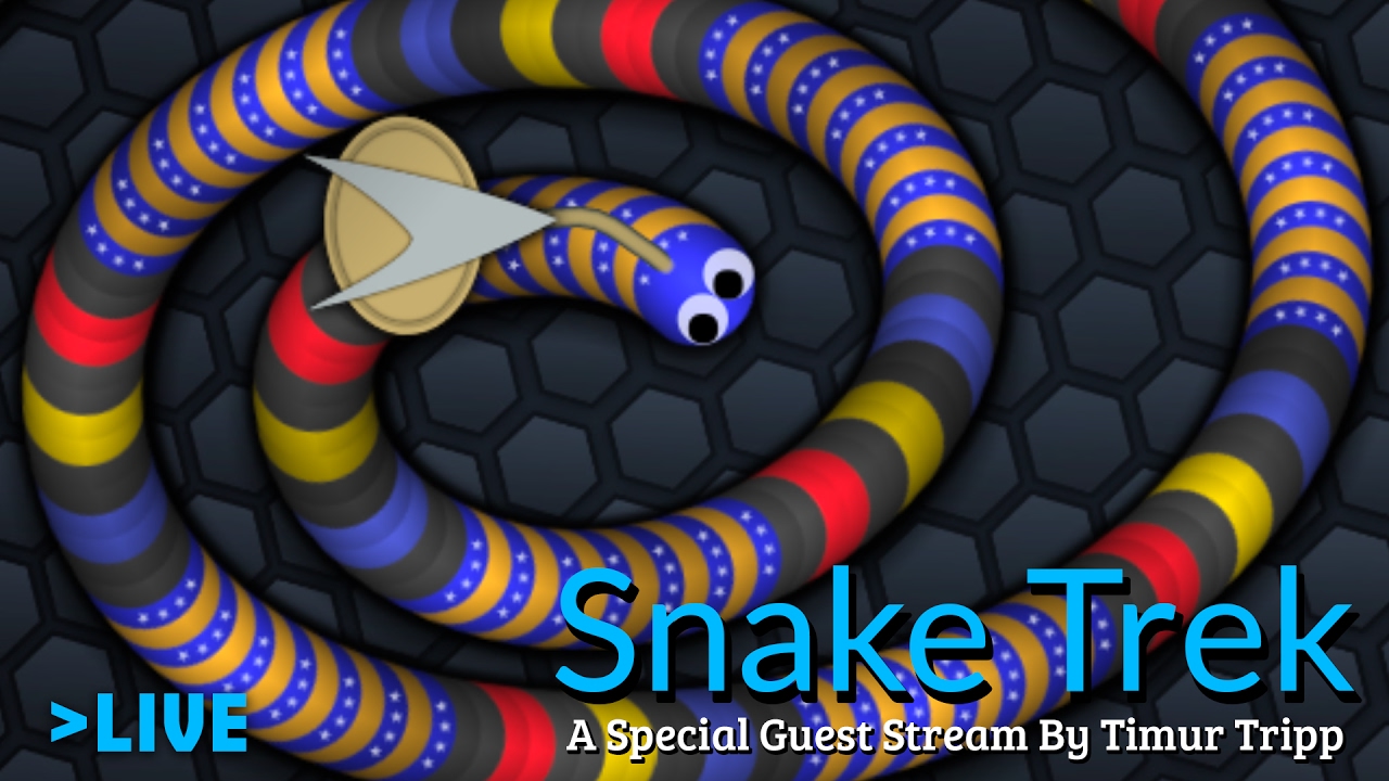Slither.io Live Stream // Snake Trek w/ Special Guest Timur Tripp - YouTube
