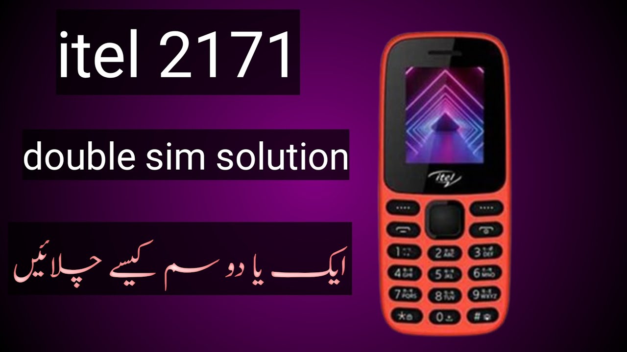 itel 2171 double sim solution ! itel 2171 double sim Kesy chalaye ...