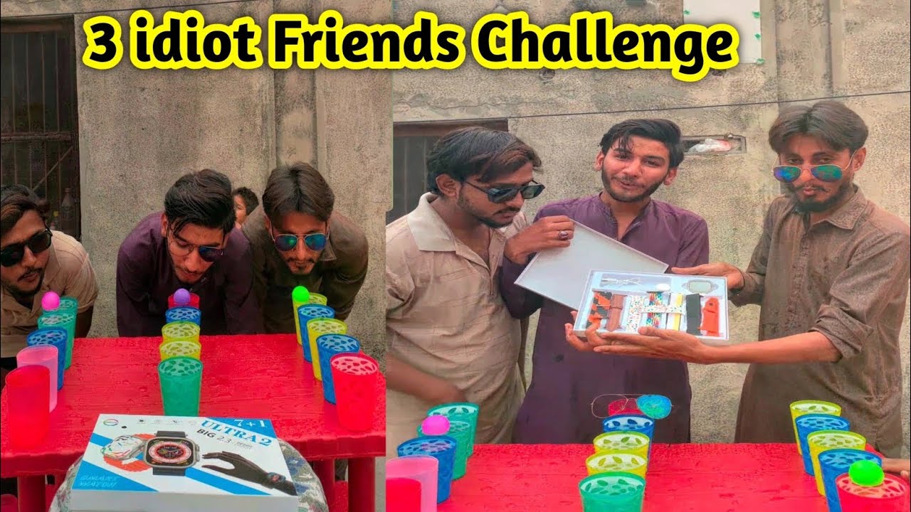 3 idiot Friends Challenge 🤔🧐 - YouTube