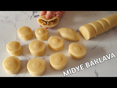 Bu Baklavanın yapımı herkes hayran kaldı yiyenler tarifi istedi Midye baklava tarifi