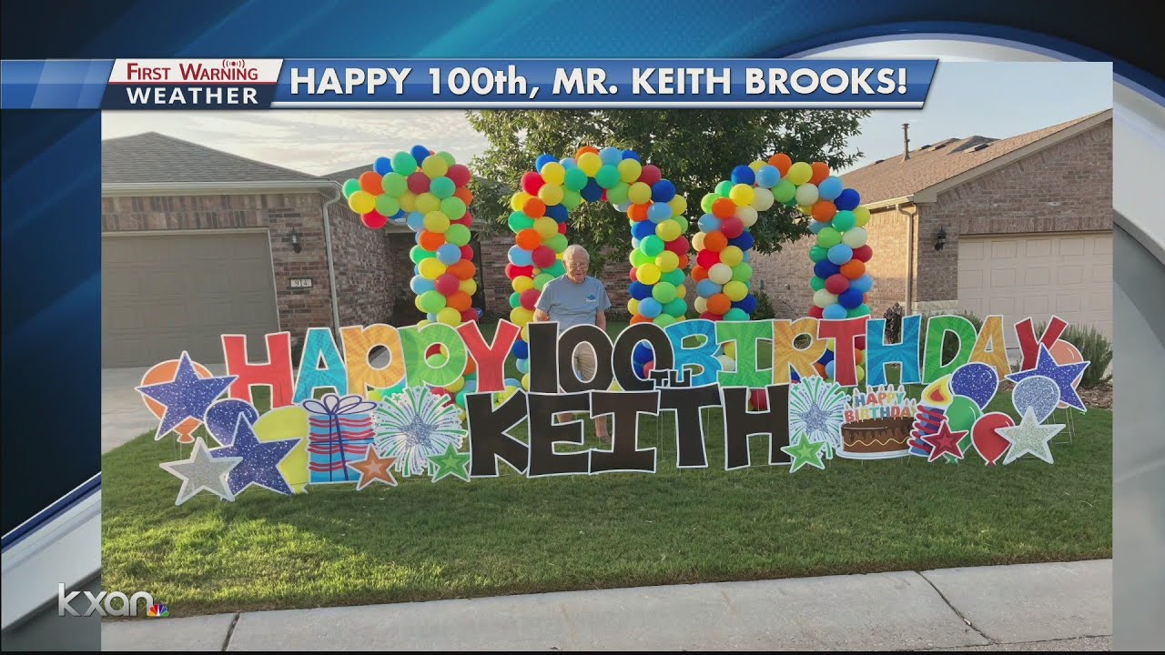 Keith Brooks turns 100 - YouTube