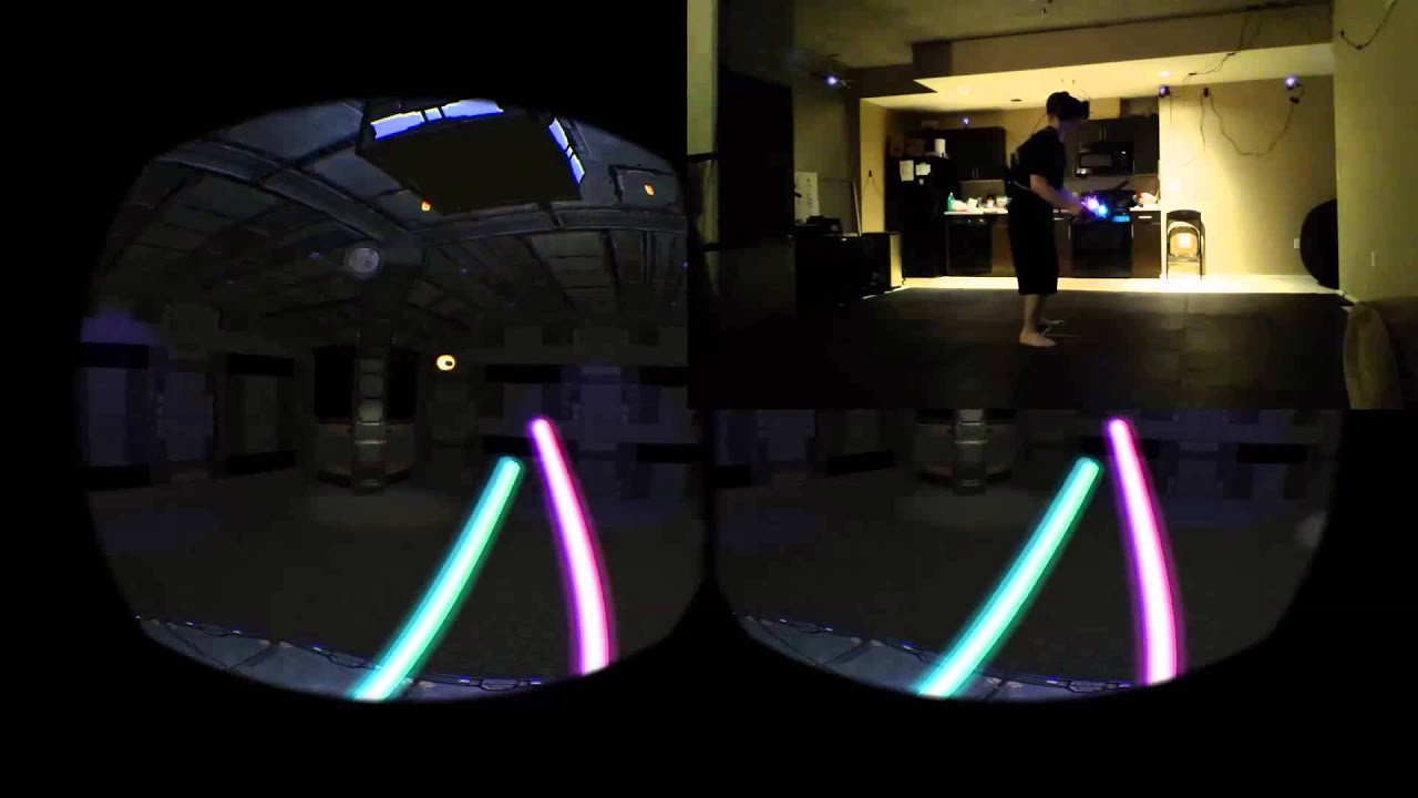 Atomic VR Prototype Lightsword Experience - YouTube