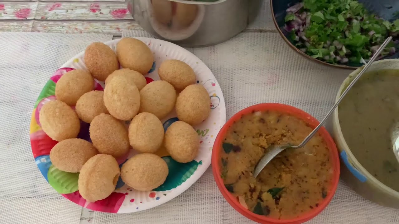 Pani-poori Time| Delicious pani poori fillings | Home Made | - YouTube