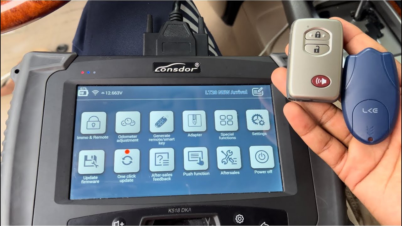 2014 Toyota Land Cruiser All Smart Keys Lost Programming Using Lonsdor ...