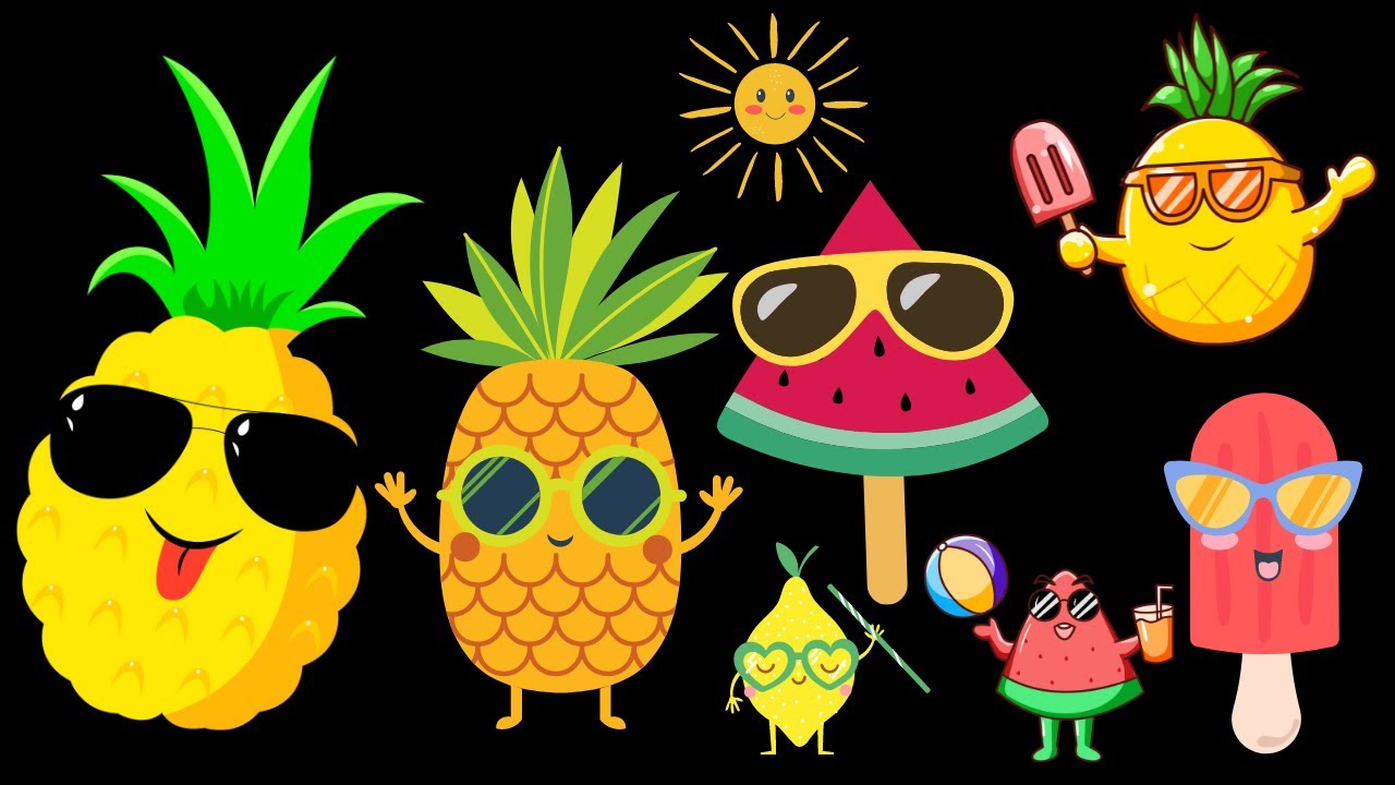 Baby Sensory Video | Dancing Fruits Party | High Contrast - YouTube