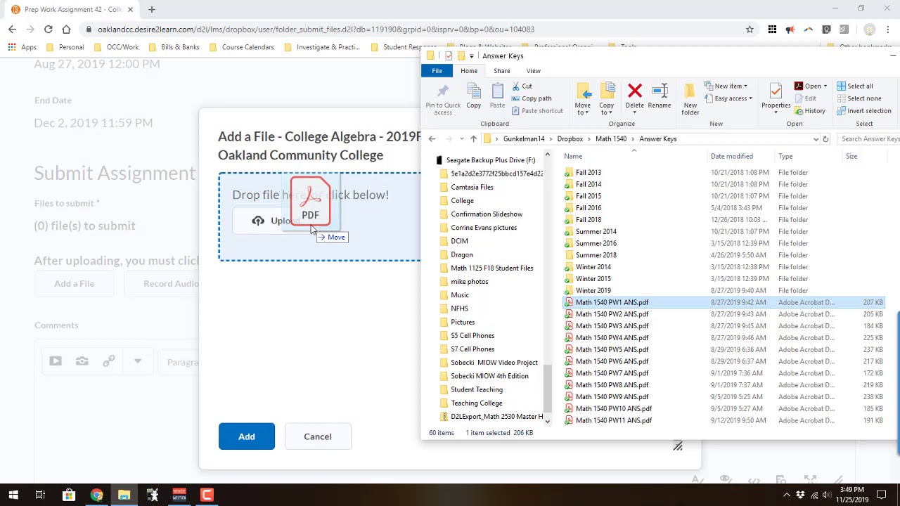 Submitting an Assignment on D2L - YouTube