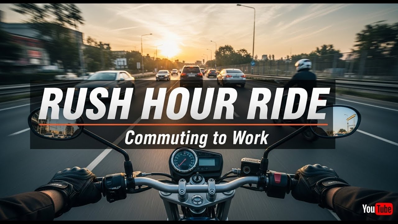 vlog day rush hour ride - YouTube