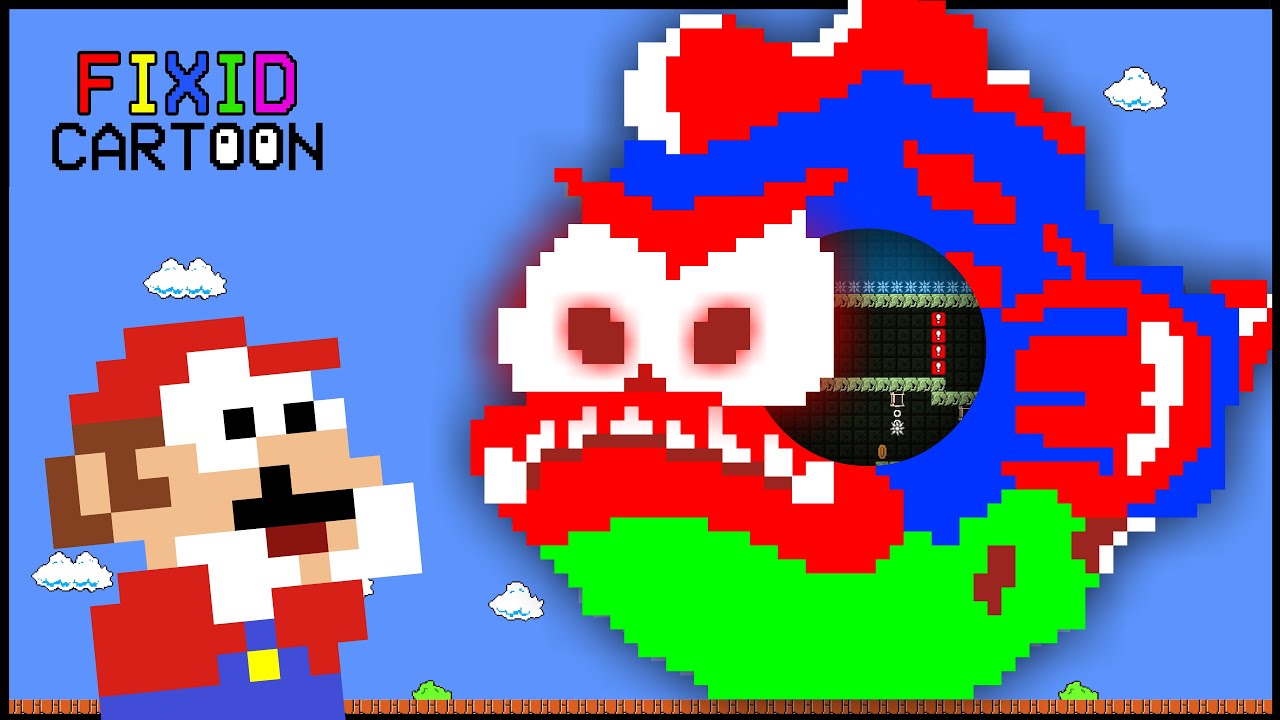 Mario vs GIANT Fish MAZE (Mario Cartoon Animation) - YouTube