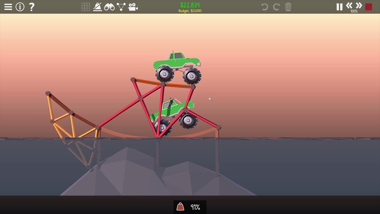 Crashing cars [Poly bridge 2] - YouTube