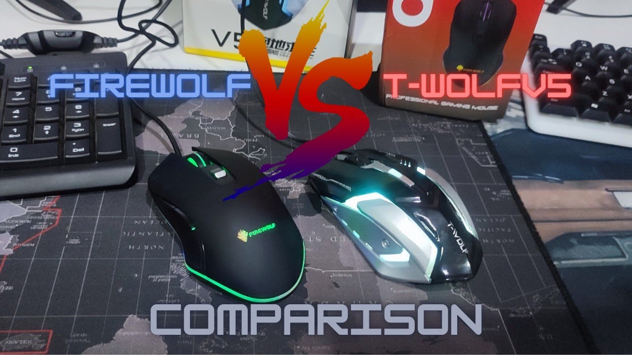 FireWolf Best Budget mouse compare to T-WolfV5 - YouTube