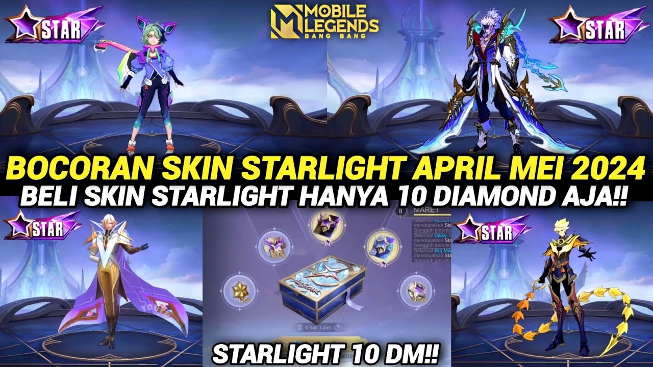 BOCORAN SKIN STARLIGHT MEI DAN JUNI 2024 !! BELI CARD STARLIGHT 10 ...