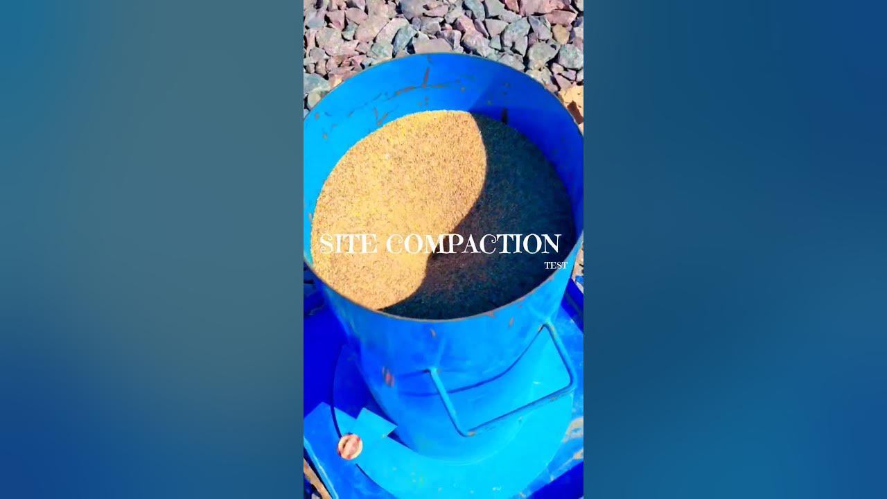 SITE FILLING COMPACTION TEST - YouTube