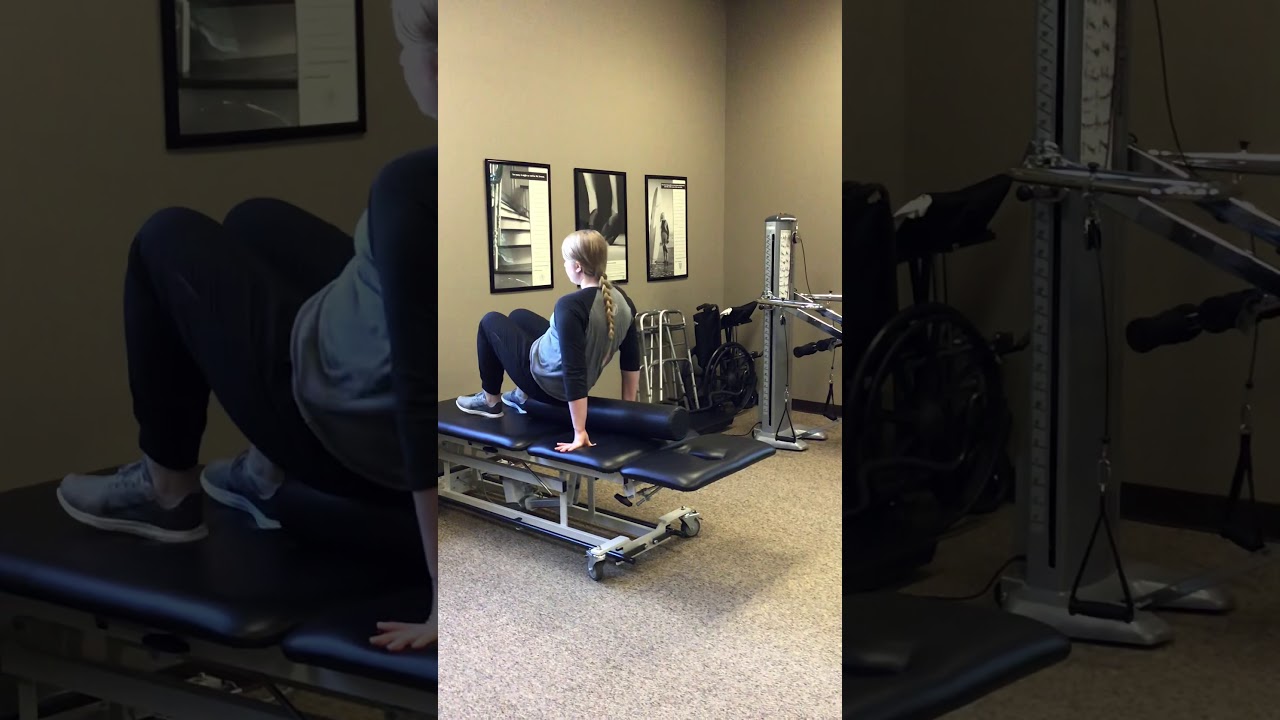 Supine Pec Minor Stretch on Foam Roller - YouTube