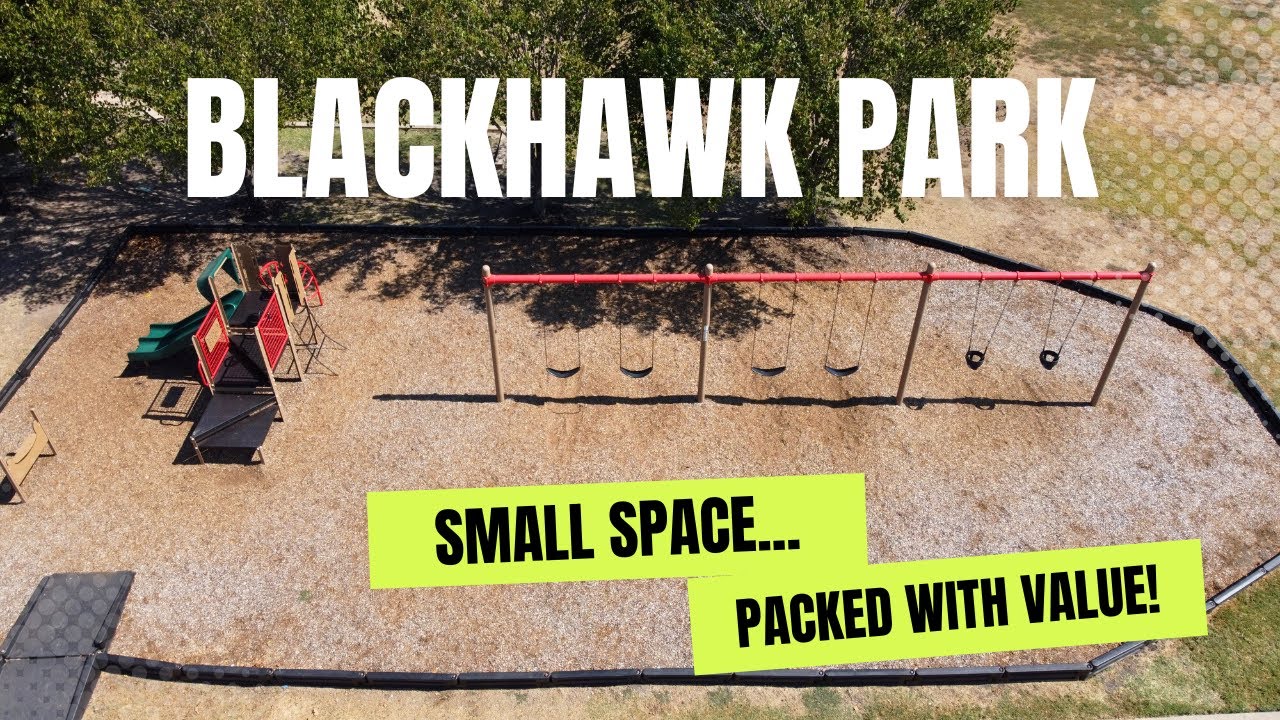 Playground at Blackhawk Park: Small Space, Big Fun! - YouTube