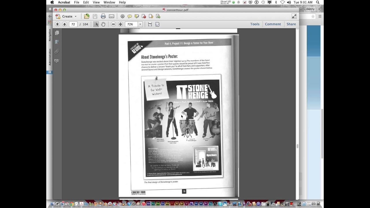 Concert Tour P4.2: Creating a Poster using InDesign - YouTube