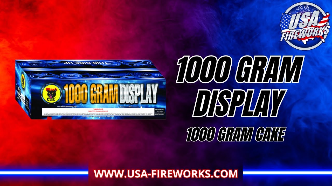 1000 Gram Display | USA Fireworks - YouTube