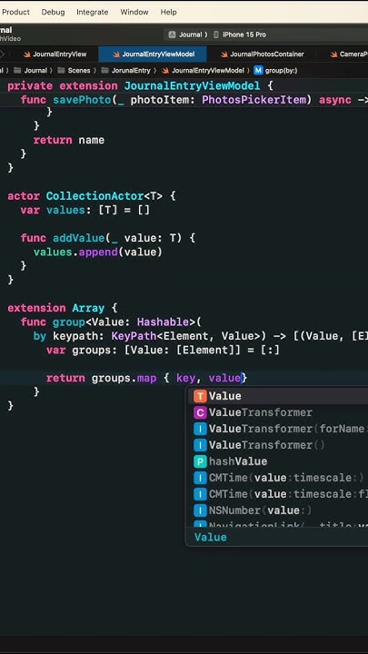 Creating Group By Method #swiftprogramming #iostutorial #swiftcode - YouTube