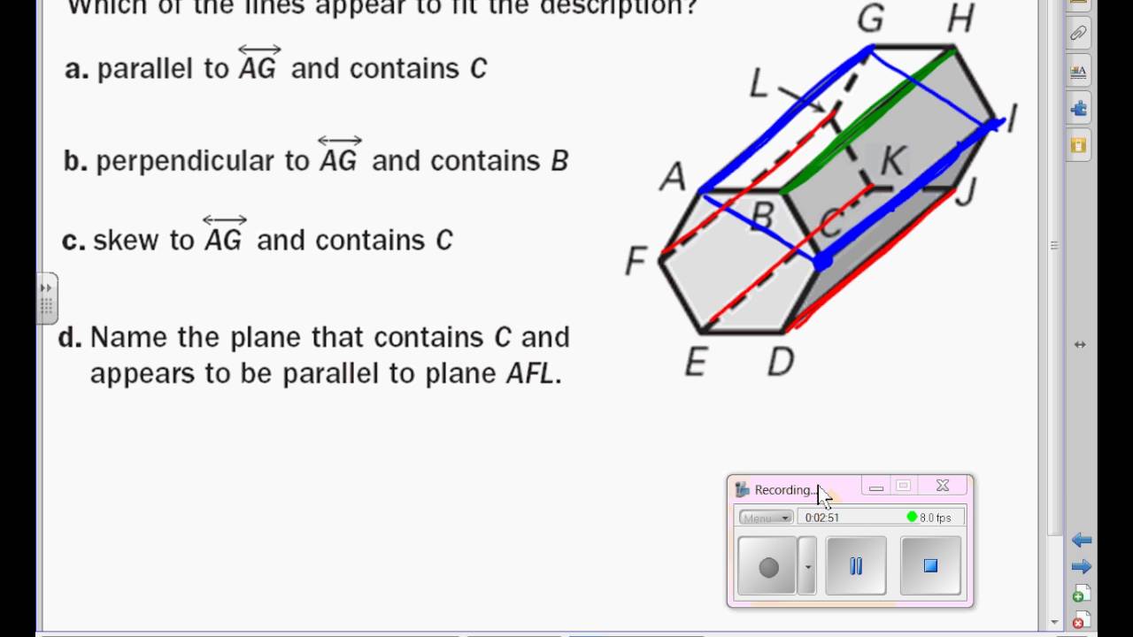 Parallel, Perpendicular, and Skew lines - YouTube