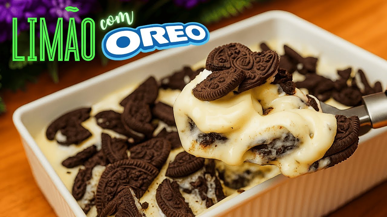 MOUSSE DE LIMÃO COM OREO 🌈 COM 4 INGREDIENTES - YouTube