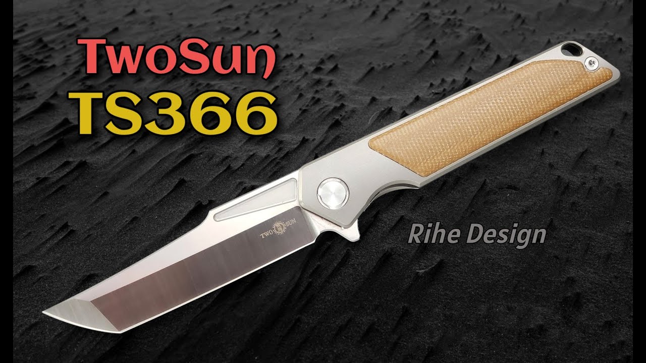 NEW Model! TwoSun TS366 Tanto Blade by Rihe Designs - YouTube