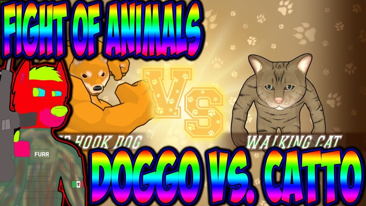 Fight of Animals (Doggo Vs. Catto, Getting Rekt, Meh) - YouTube