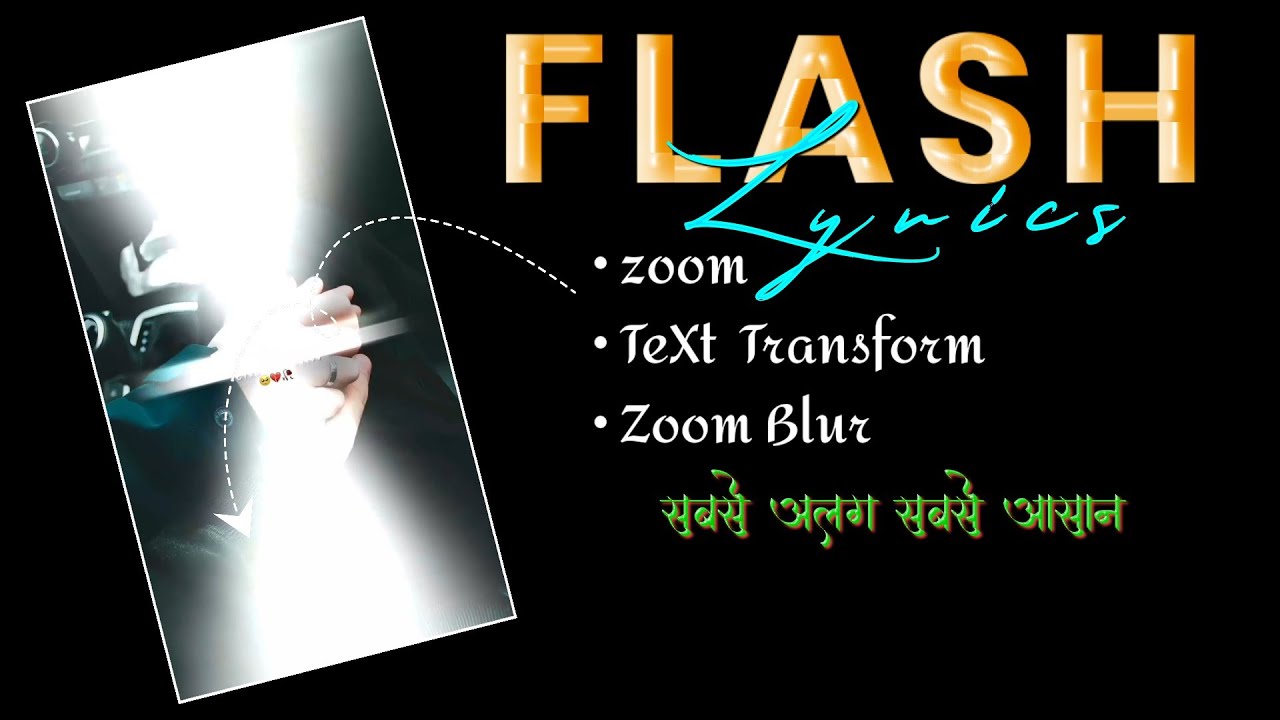 New viral Flash Lyrics status video editing in Alight Motion | Insta ...