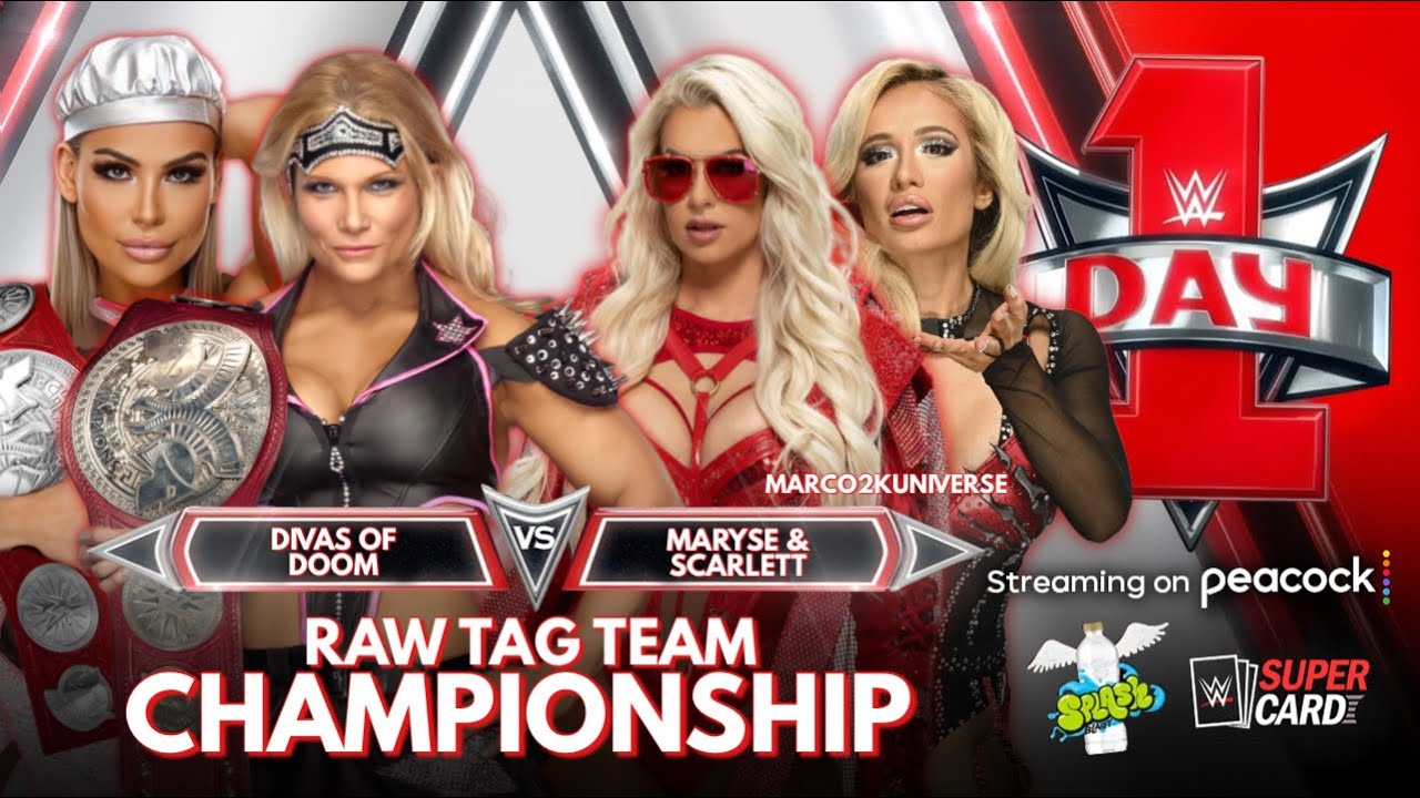 Divas Of Doom vs Maryse & Scarlett - RAW Tag Team Championship - WWE ...