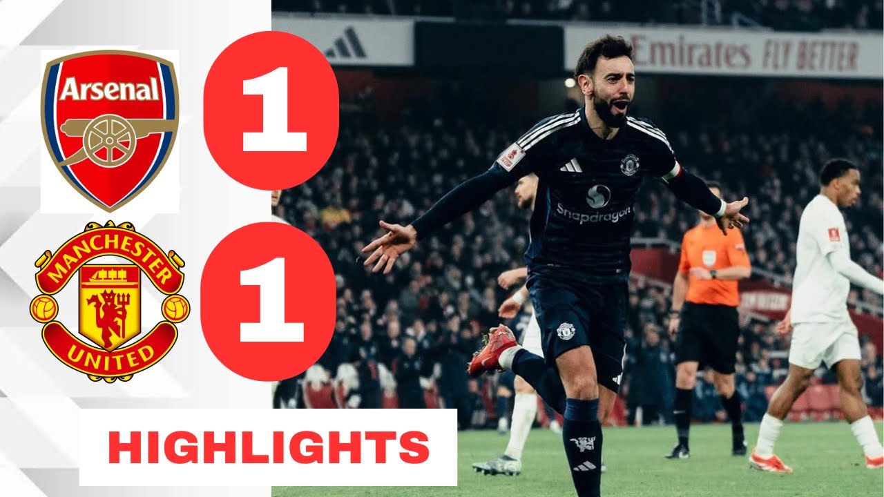 Arsenal vs Manchester United (1:1) HIGHLIGHTS | All Goals and Bayindir ...