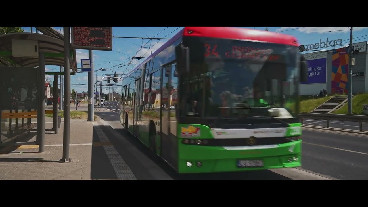 Poland, Lublin, bus 34 ride from Park Bronowice to Lublin Główny - YouTube