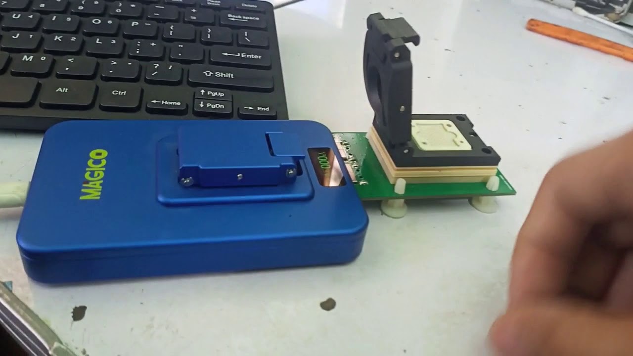 iphone 6 plus nand ic backup and erase by magico box - YouTube
