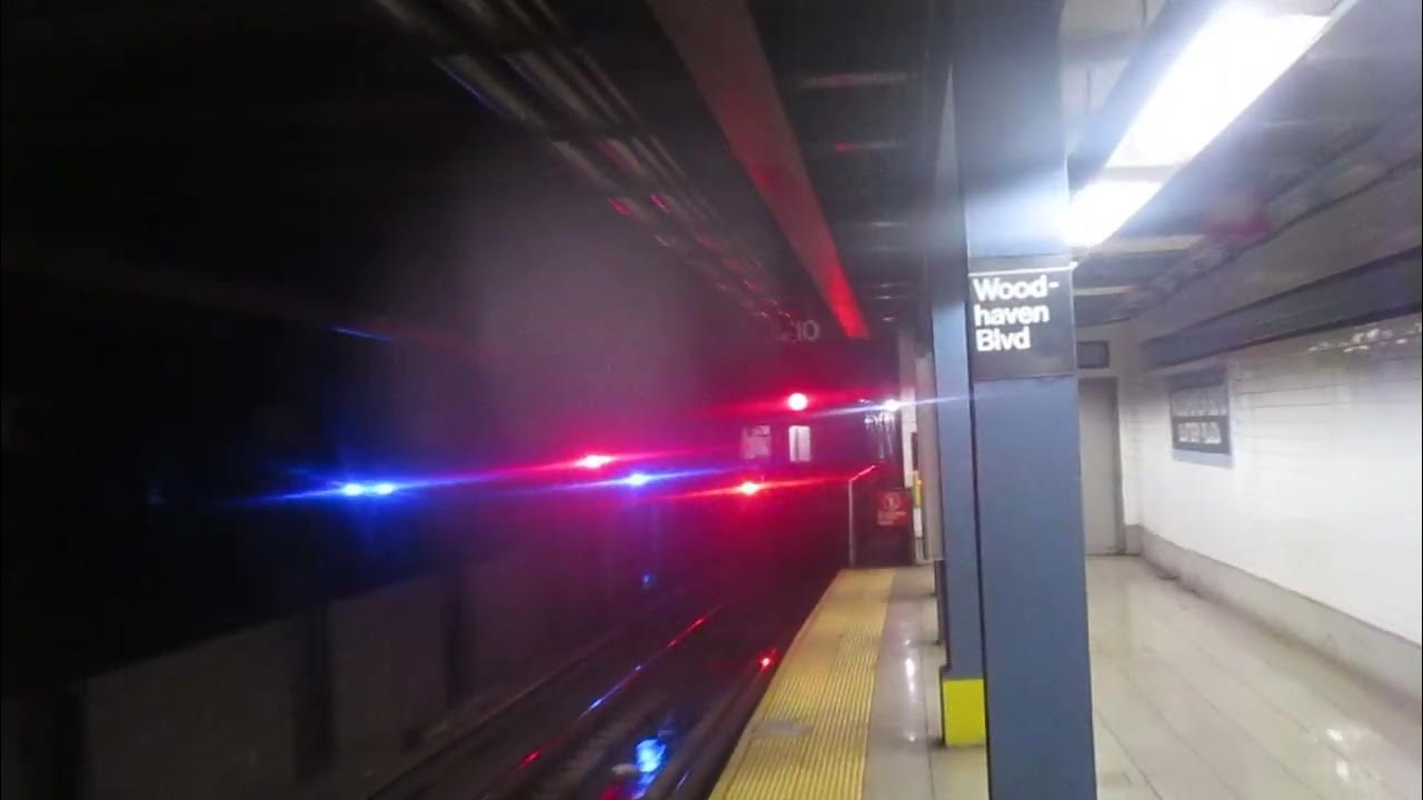 IND Queens Boulevard Line: On-Board R160 (M) From Grand Avenue to Woodhaven Boulevard (w/ (E)(F ...