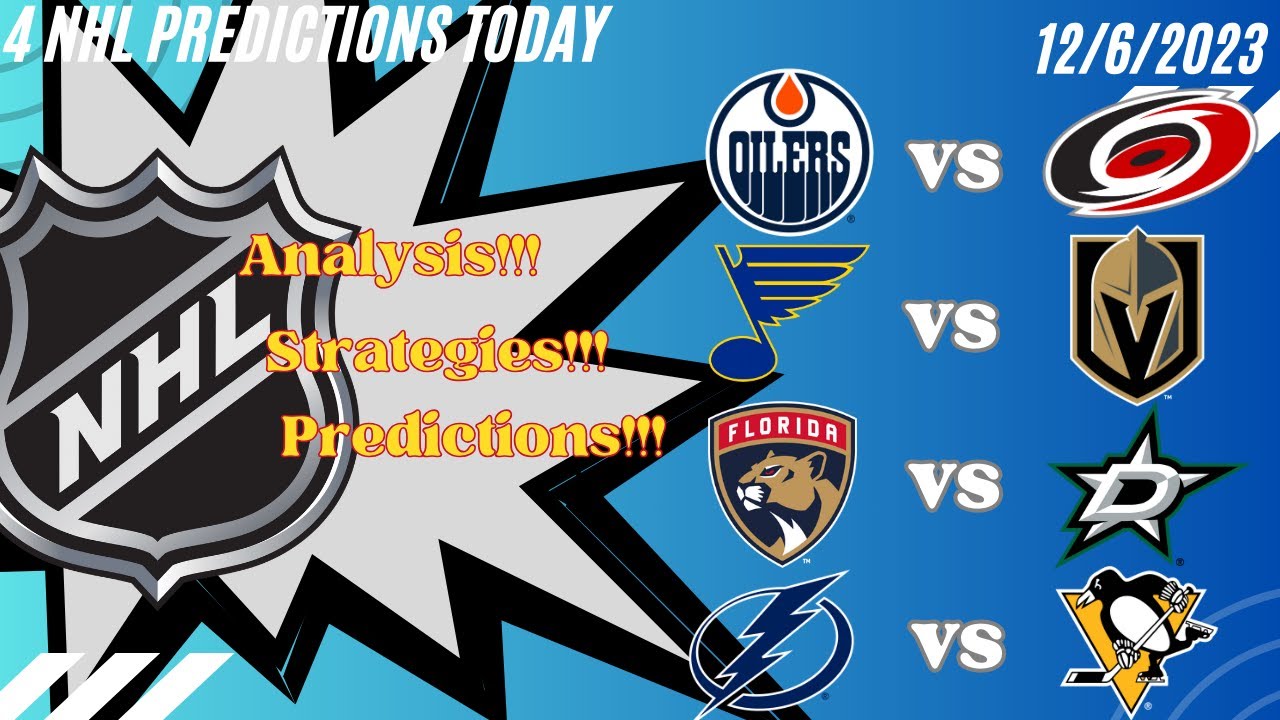 NHL Picks Today: 12/6/2023 - Winning Strategies and Top Match ...