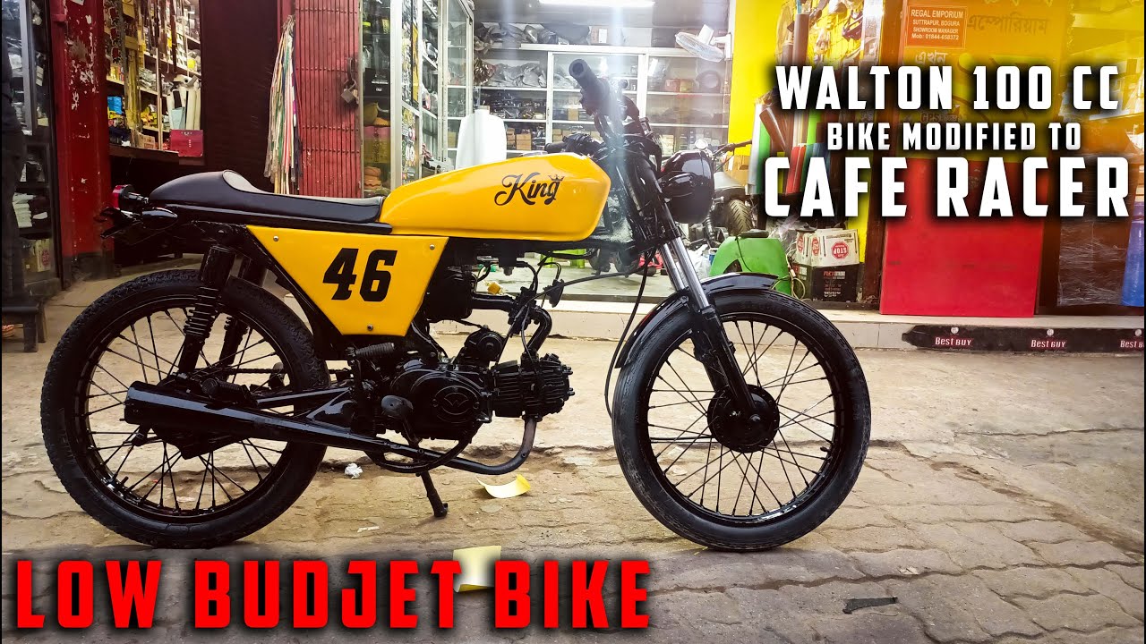 walton 100cc bike modified into cafe racer style in Bangladesh ( low ...