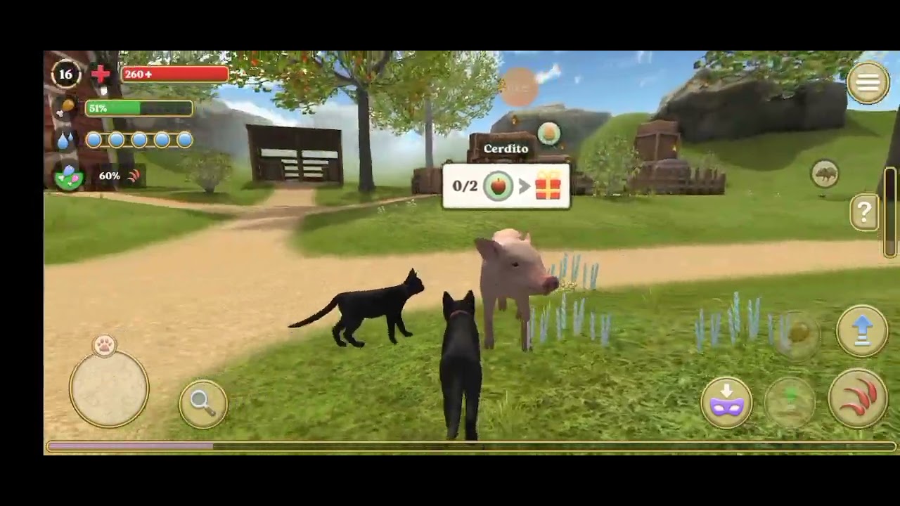 Jugando cat simulator |~Juegos de gatitos~| - YouTube