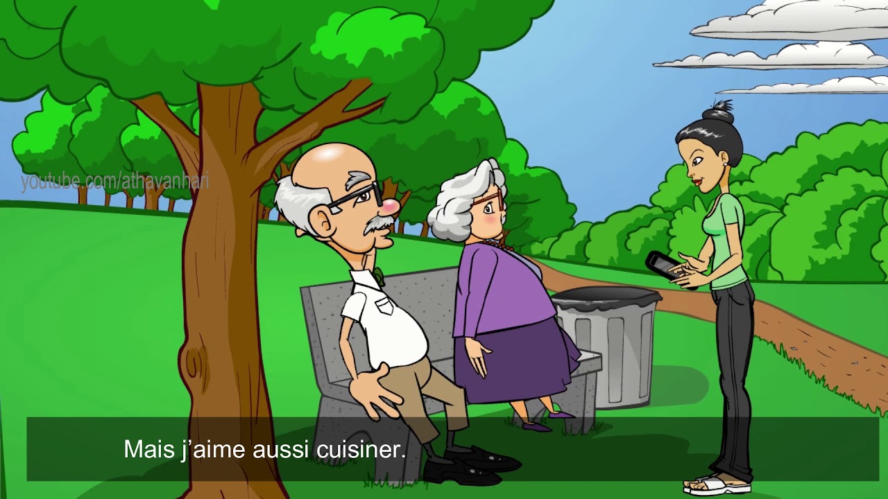 French Animated Dialogue 02 - Les loisirs - YouTube