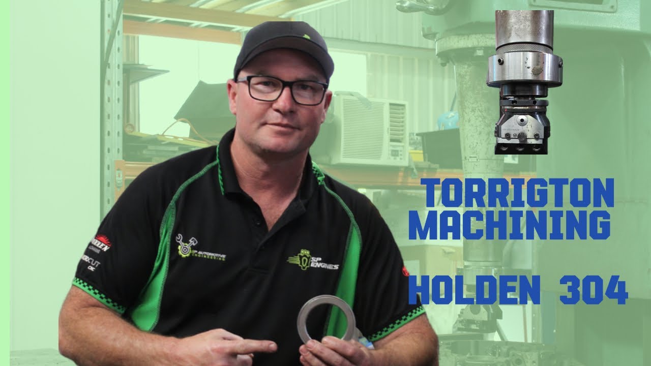How To Machine A Torrington Bearing Into A Holden 304 Block - YouTube