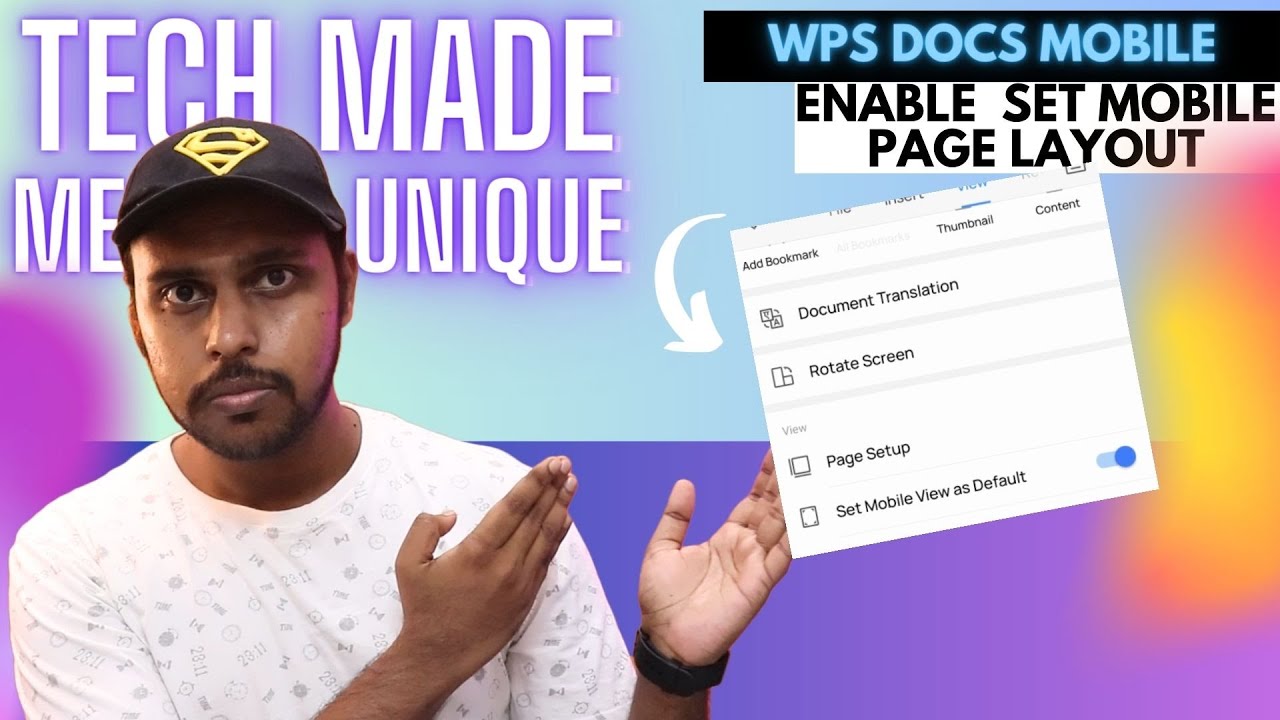 how to set mobile page layout in wps office docs mobile - YouTube