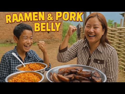 “Fun Rock Scissors Paper Battle for Food! | Village Life Vlog Nepal 🇳🇵”
