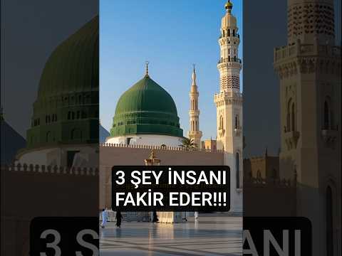 3 şey insanı fakir eder! #israf #hadis #hadisler #hadisişerif #dinivideolar