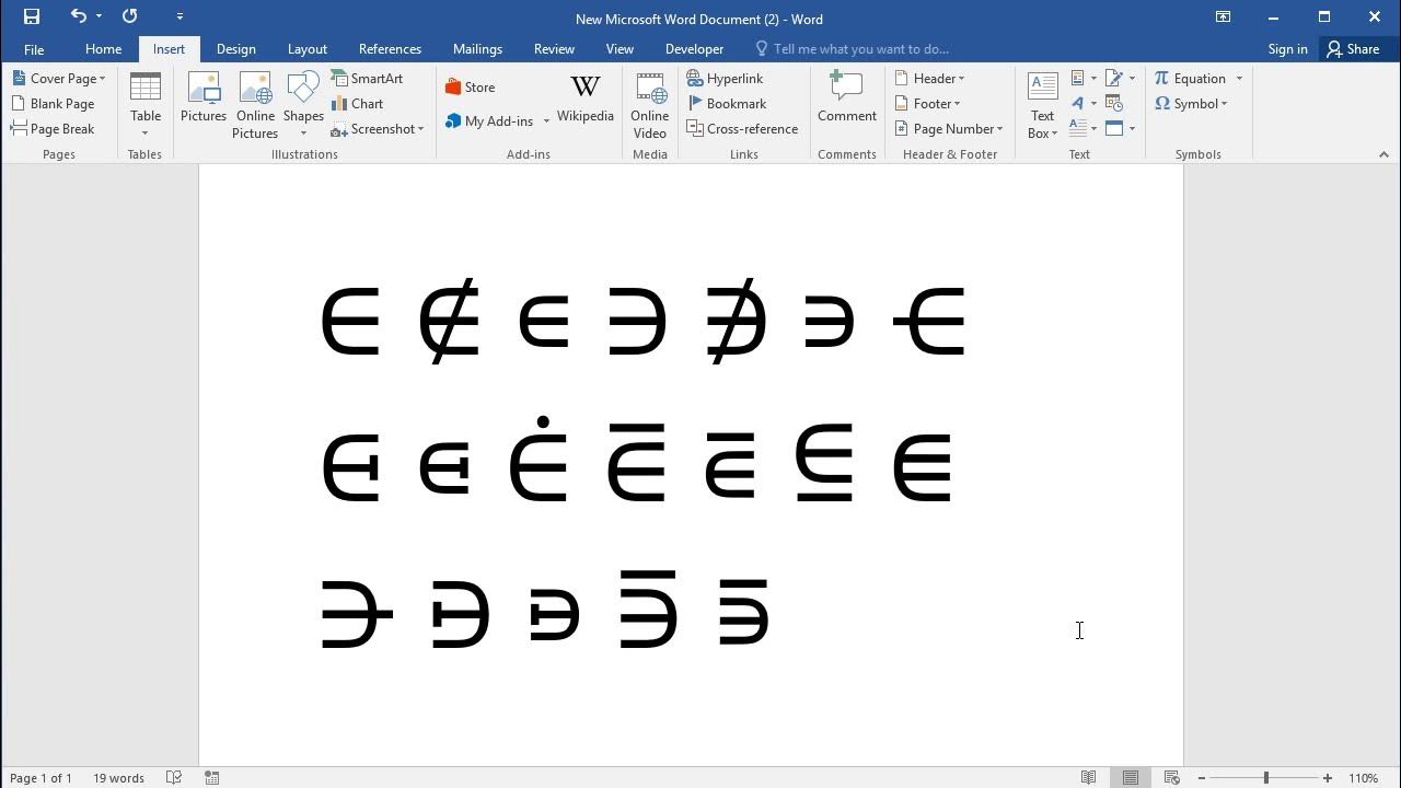 How to type element of and contains as member mathematical operator ...