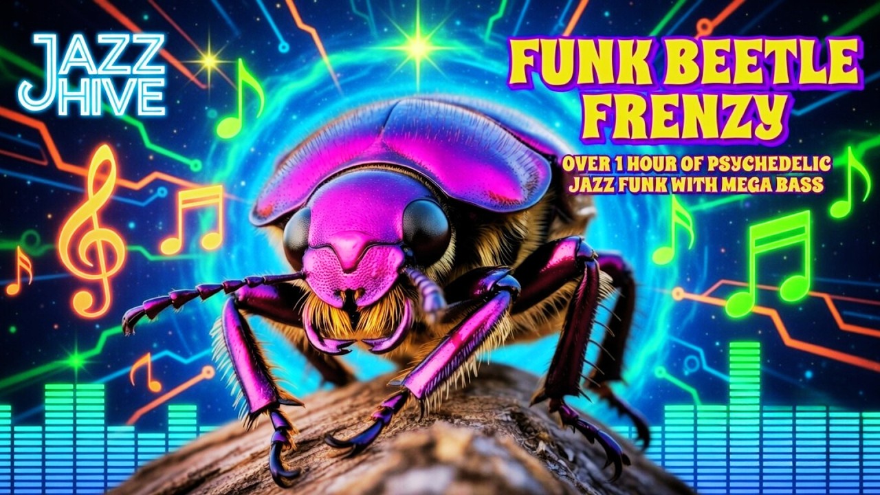 Funk Beetle Frenzy 🪲 | Psychedelic Jazz Funk with DEEP Sub Bass 🎶 - YouTube