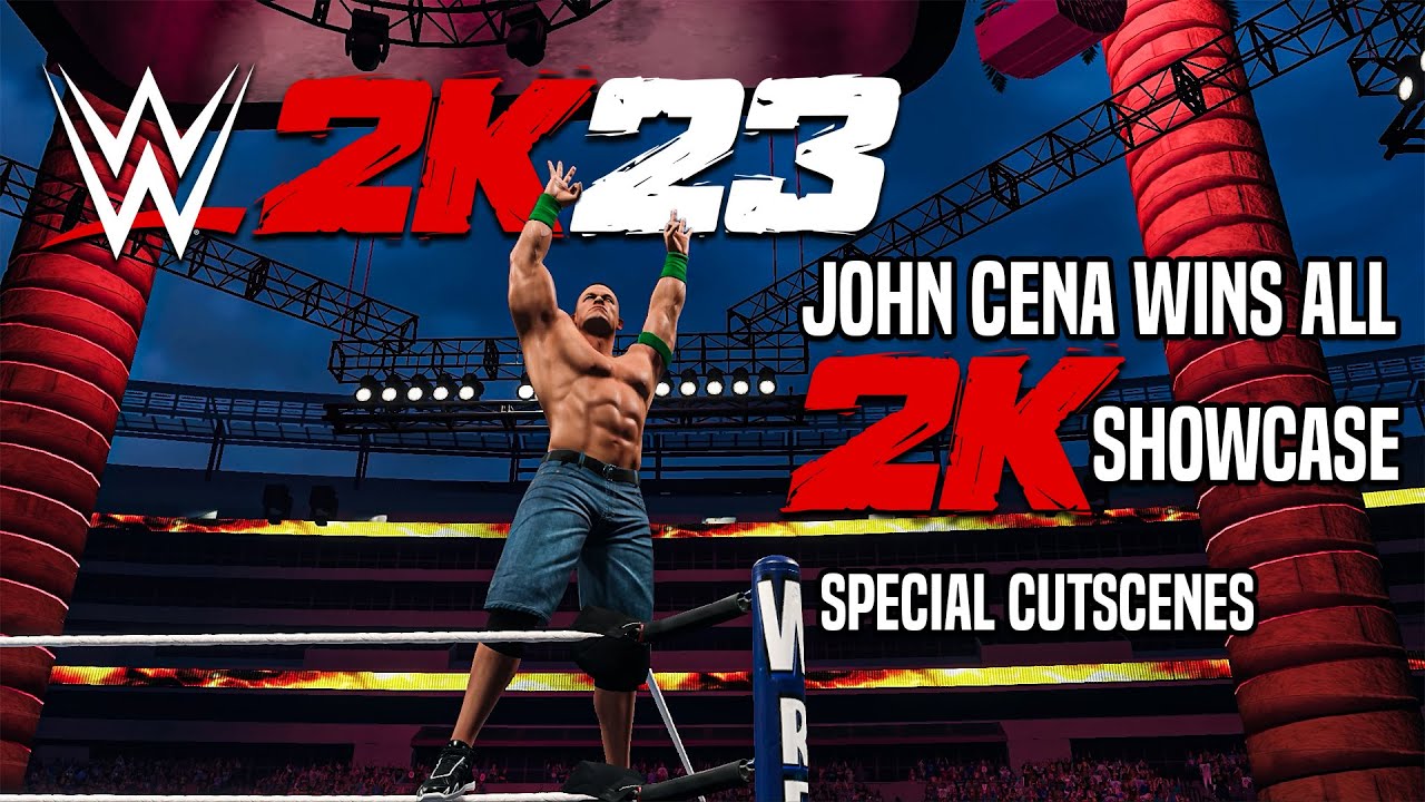 WWE 2K23 All John Cena Wins In 2K Showcase | 4K | PC Gameplay | Ultra Settings - YouTube