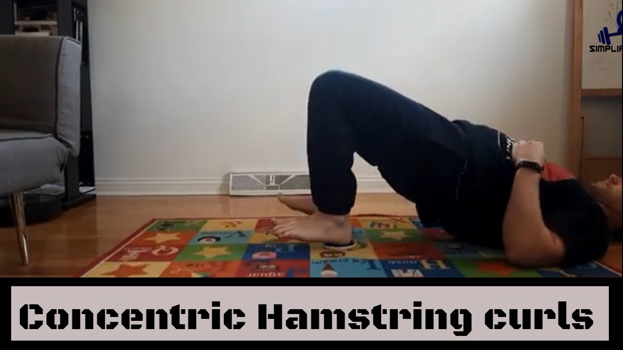 concentric hamstring curl at home - YouTube