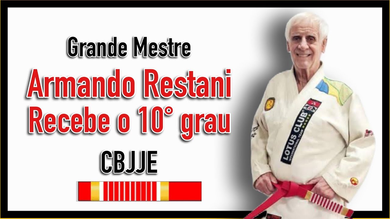 Mestre Armando Restani ganha 10° grau de Jiu-Jitsu - YouTube