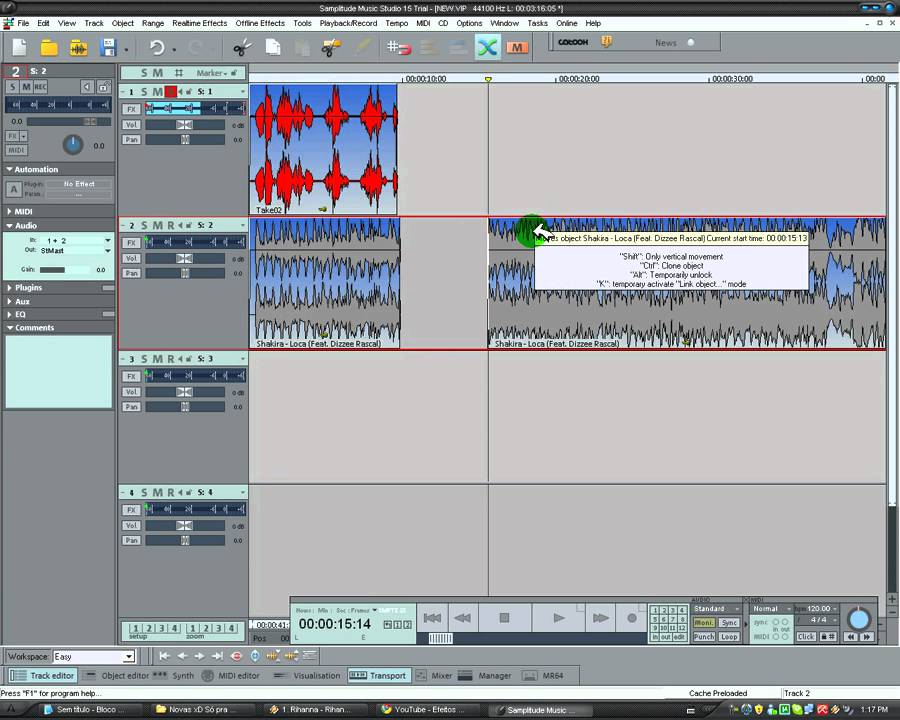 Editar musicas no samplitude 15 P3 - YouTube