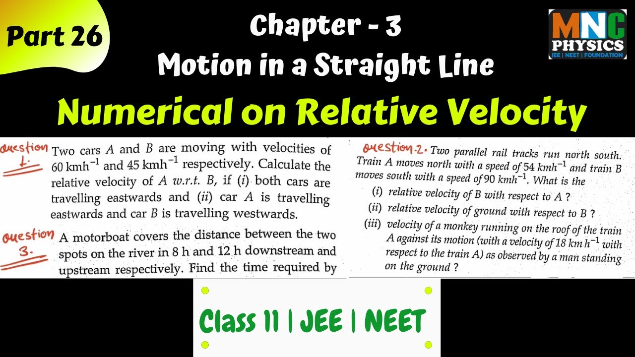 Numericals On Relative Velocity Class 11 How To Solve Numericals Of numericals-on-relative-velocity-class-11-how-to-solve-numericals-of