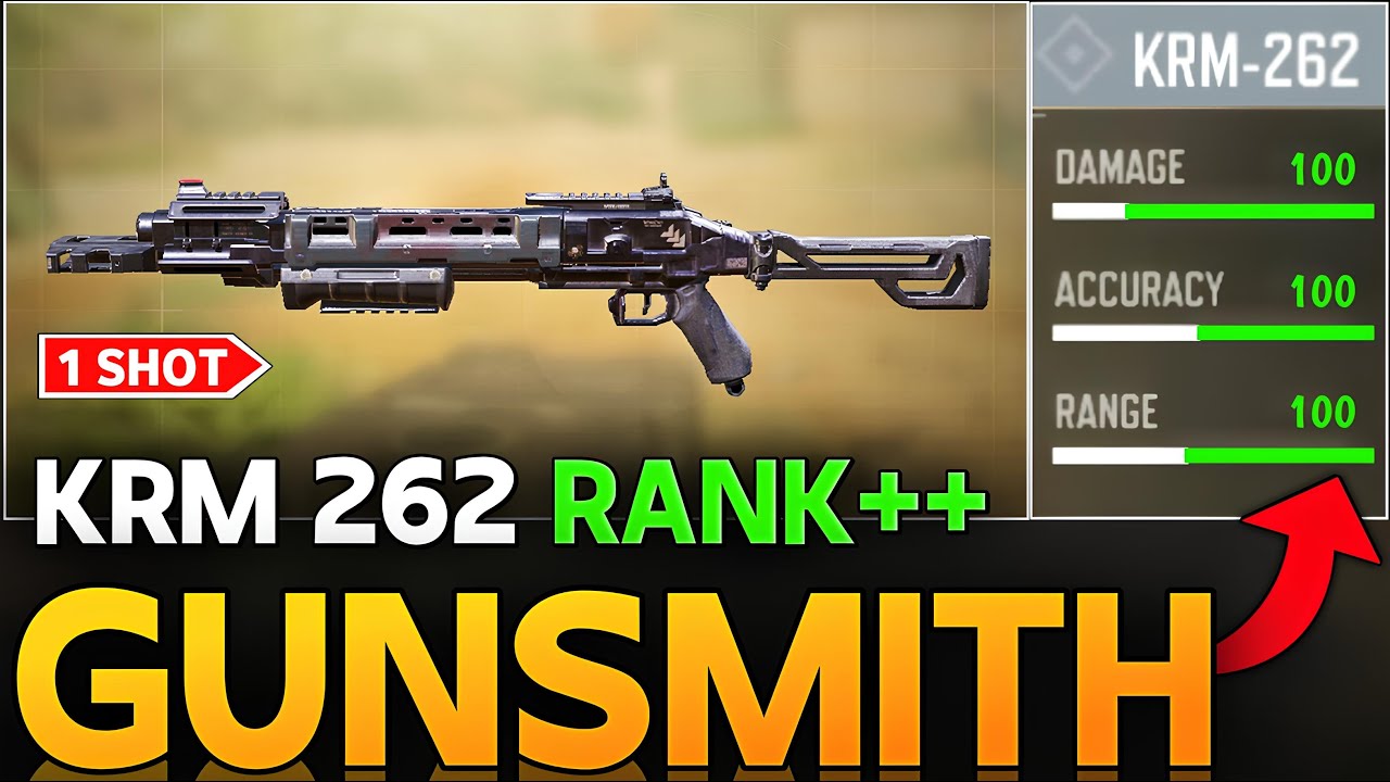 TRYING KRM 262 WC 2024 GUNSMITH FOR THE FIRST TIME | KRM 2024 WC GUNSMITH IN COD MOBILE | - YouTube